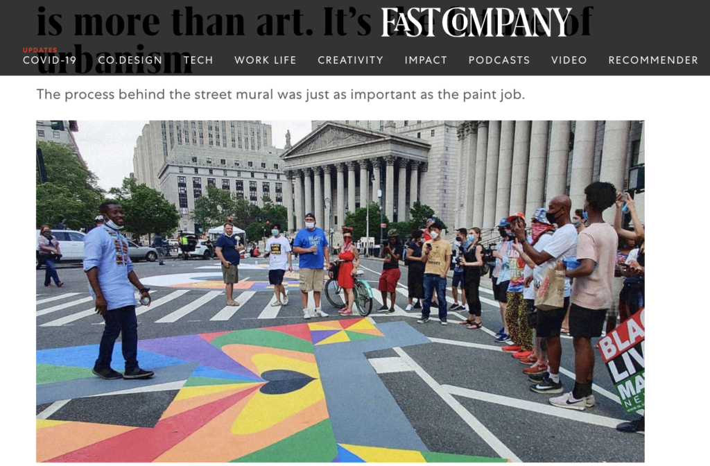 FastCompany: More than art, the future of urbanism - Thrive Collective